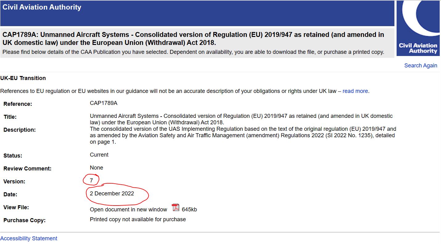 Update your Operations Manual 2023 - Eyeup Aerial Solutions